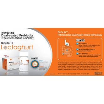 Nutriforte Lactoghurt Probiotics with FOS (30'S | 60'S | 2 x 60's + 30 ...