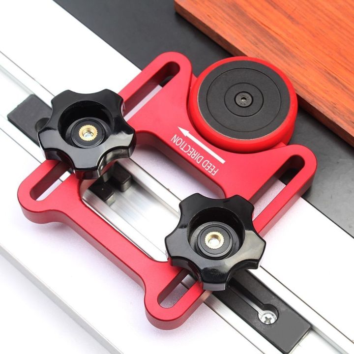 Table Saw Pressing Feeder Guider Woodworking Aluminum Alloy Feathers ...