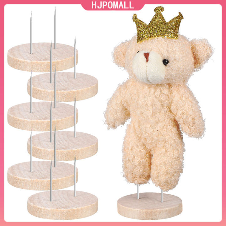 HJPOMALL Doll Base Figurine Stand Dollhouse Crochet Needle Holder ...