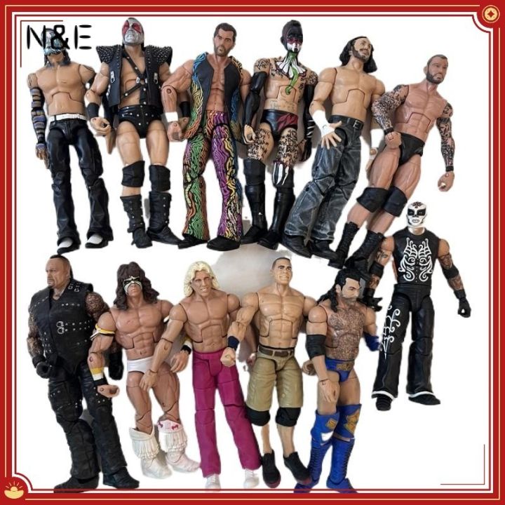 【Glaze Beauty】 Wwe Wrestler figure 6-7inch Joint Super Movable Wrestler ...