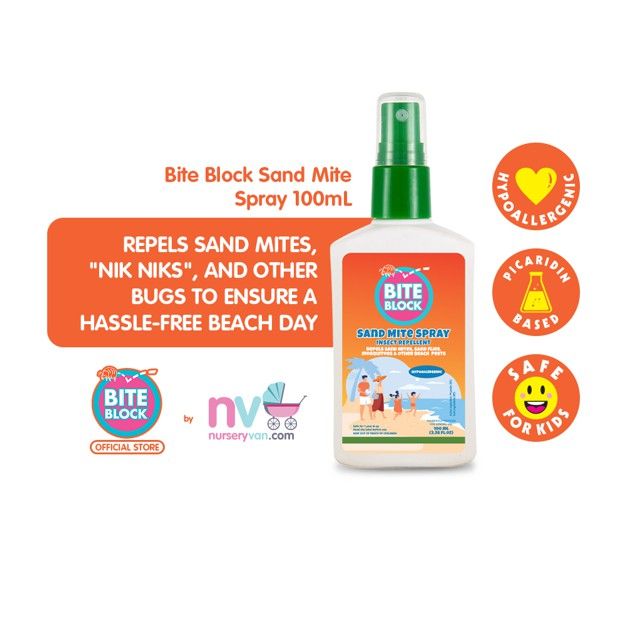 fashionable Bite Block Sand Mite Anti Nik Nik Spray 100mL | Lazada PH