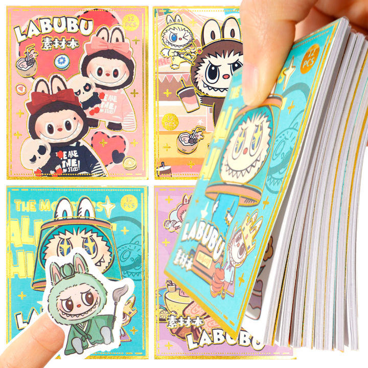 【88HomeStore】2024 New Labubu Monster Cartoon Waterproof Notebook ...