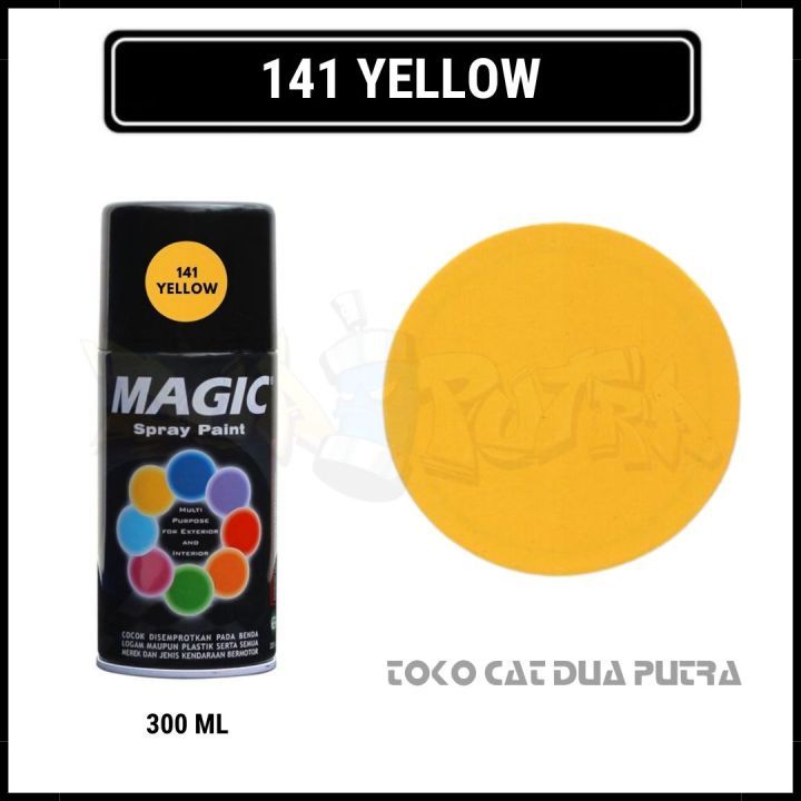 Cat Semprot Magic Spray Paint 300ml 141 Yellow | Lazada Indonesia