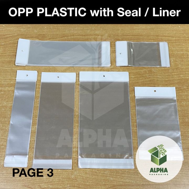 OPP Plastic with Seal and Hang Tag / Header (3) | Lazada PH