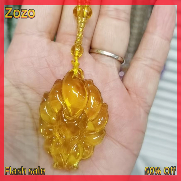 Zozo Ready Stock สร้อยคอขนาดกลางจี้สุนัขจิ้งจอก9หางยาวสร้อยคอนำโชค ...