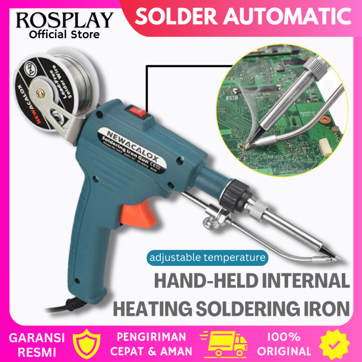 Alat Solder Iron Automatic Tin Gun 60W dengan Tempat Timah Otomatis ...