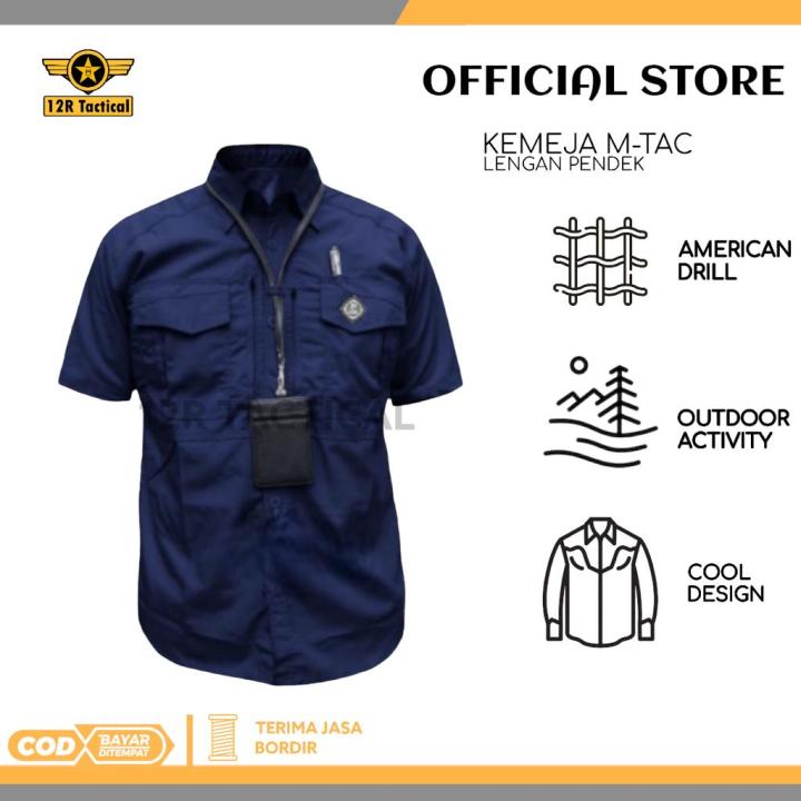 KEMEJA TACTICAL MTAC TANGAN PENDEK / KEMEJA KANTOR / KEMEJA KERJA ...