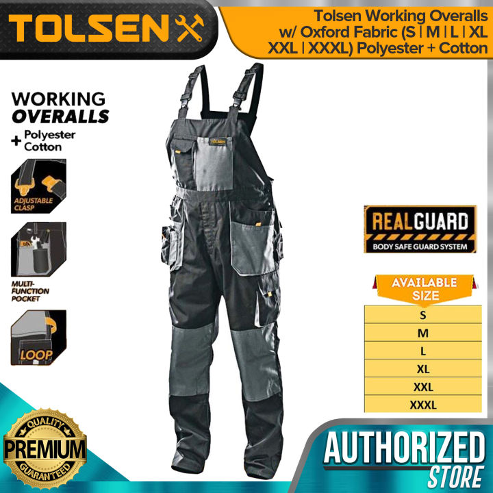 Tolsen Working Overalls w/ Oxford Fabric (S | M | L | XL | XXL | XXXL ...