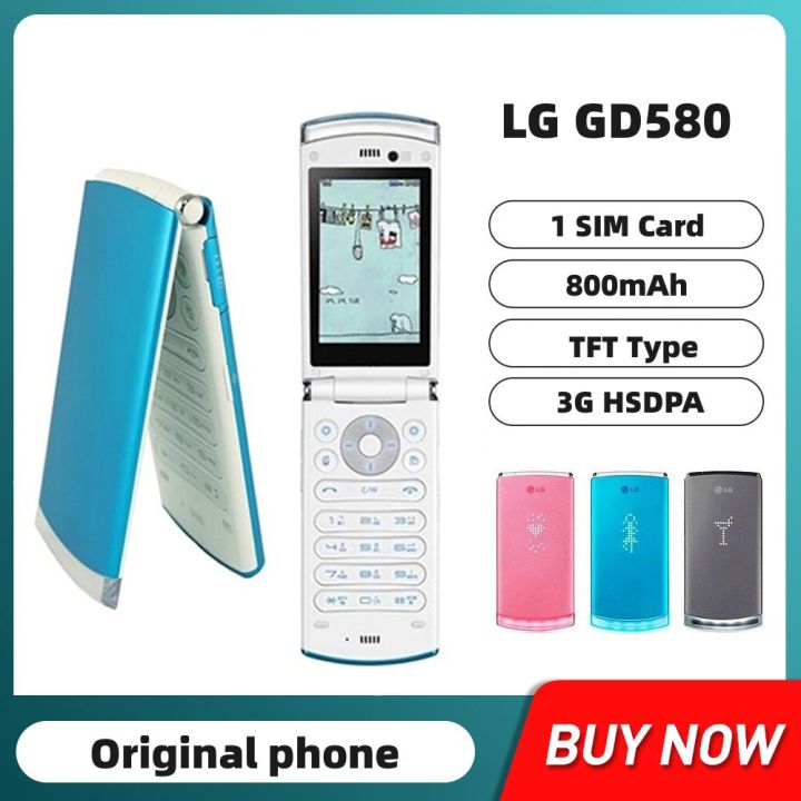 LG GD580หน้าจอ OLED แบบซ่อน GD580 800MAh 3.15MP ภายนอกโทรศัพท์มือถือส่ง ...