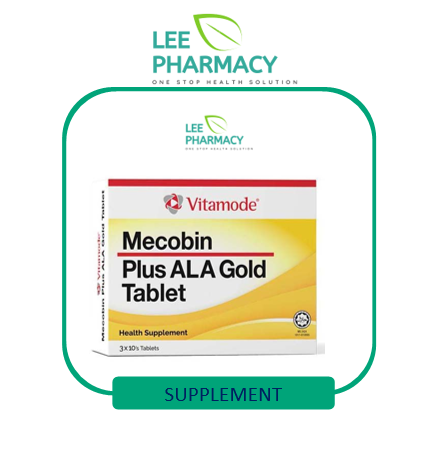 VITAMODE MECOBIN PLUS ALA GOLD TABLET 30's [NERVE PAIN] | Lazada