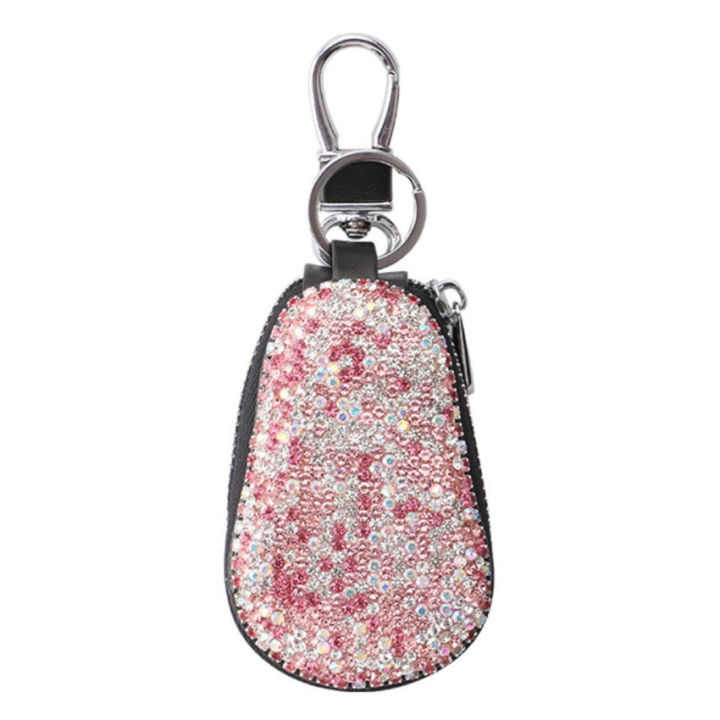 Universal Diamond Car Key Holder Storage Case พวงกุญแจคริสตัลหรูหรา Key ...