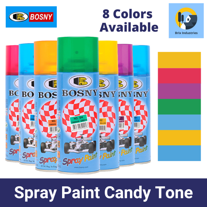 Bosny Candy Tone Spray Paint Acrylic Spray Paint High Quality Multiple ...