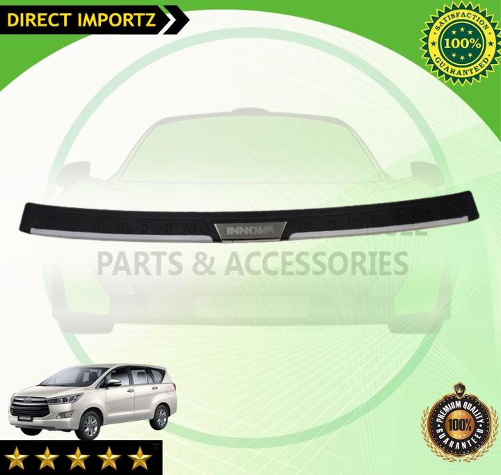Toyota Innova 2016 to 2024 OEM Rear Stepsill Black/Chrome V2 ( Stepsill ...
