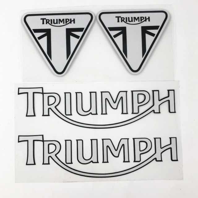 สำหรับ Triumph หมวกกันน็อกถังเชื้อเพลิงรถมอเตอร์ไซค์สติกเกอร์รูปลอกสติก ...