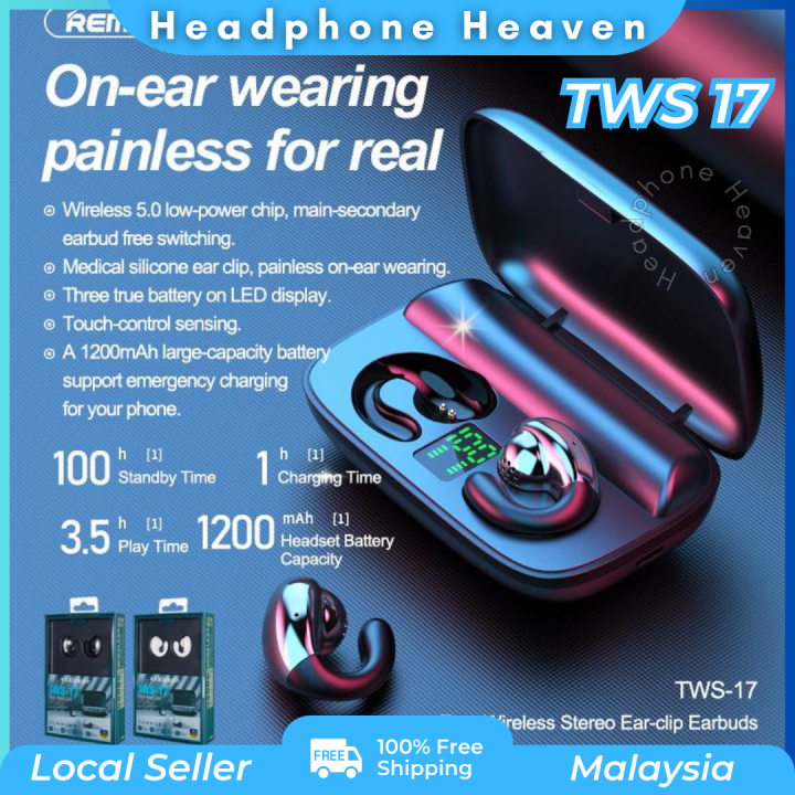 REMAX TWS-17 True Wireless Stereo Earbuds Hands-Free Calling HD Voice ...