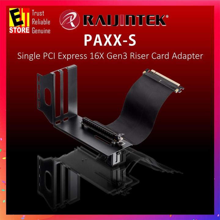 RAIJINTEK PAXX-S SINGLE PCI EXPRESS 16X GEN3 RISER CARD ADAPTER ...