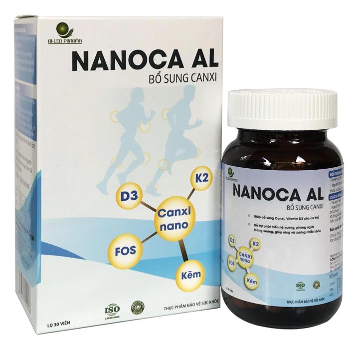 Nanoca AL giúp bổ sung Canxi, Vitamin D3 và K cho cơ thể, hỗ trợ phòng ...