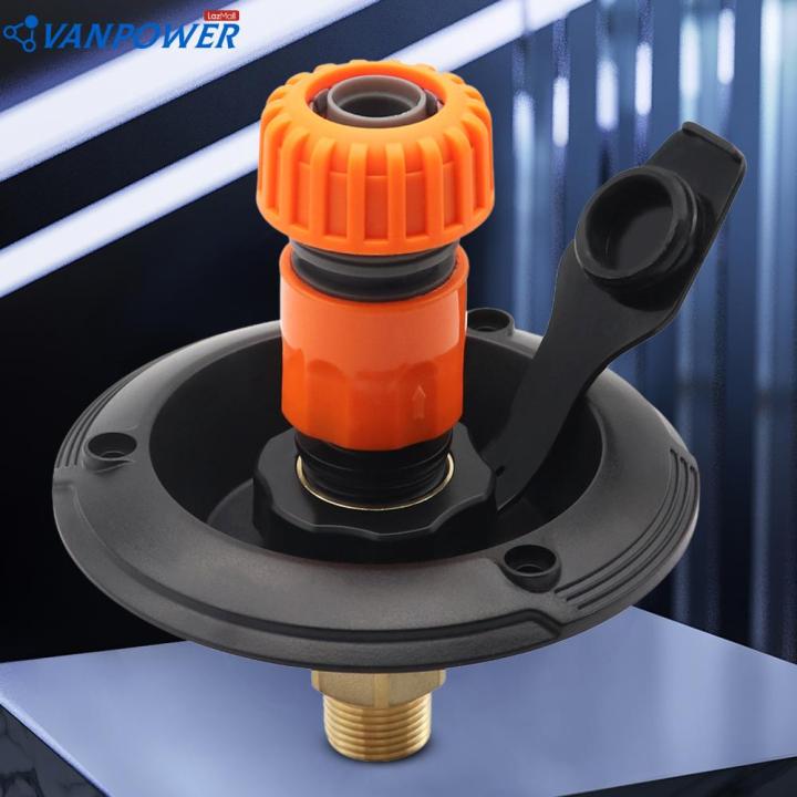 RV Water Inlet with Check Valve Durable RV Water Hose Connector for ...