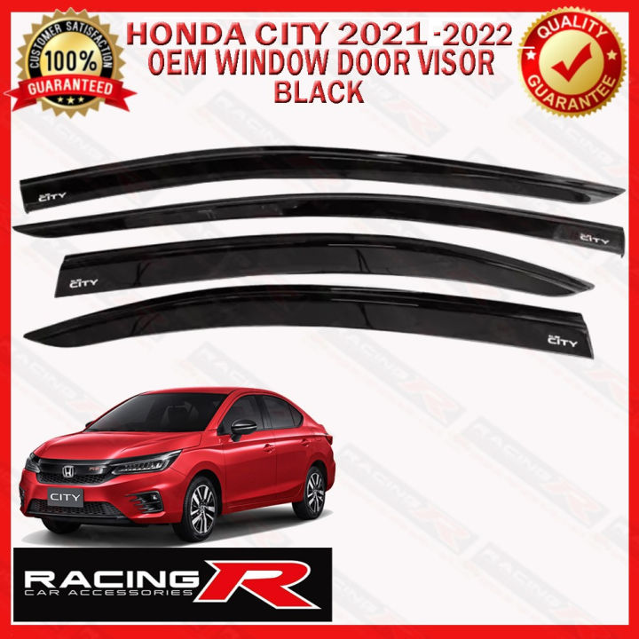 Honda City 2021 to 2024 Sedan INJECTION Window Door Visor / Rain Guard / Rain Gutter( Car ...