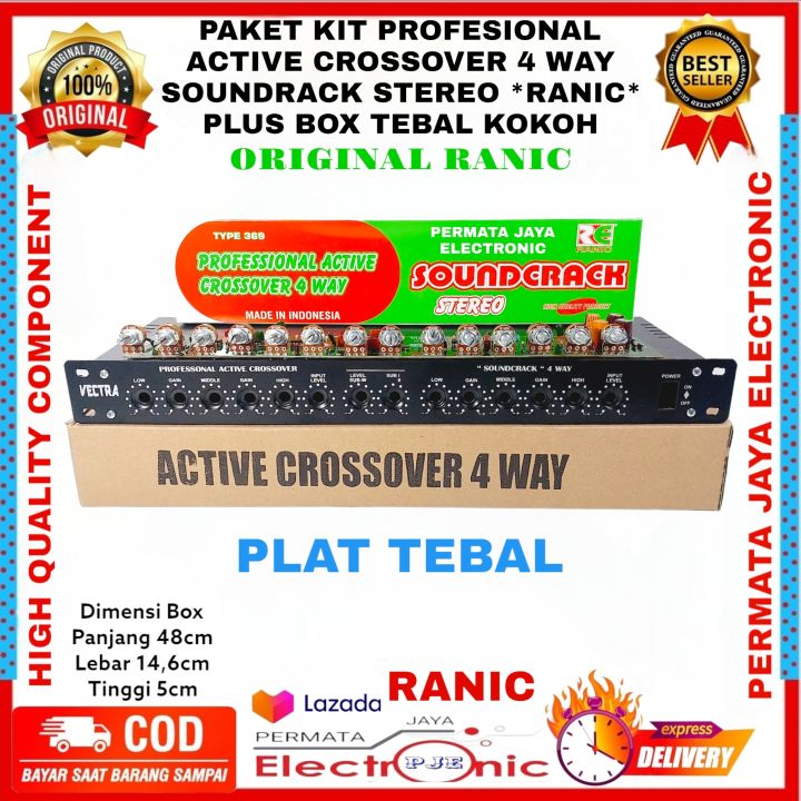 Paket Kit dan Box Crossover 4 way Aktif Soundcrack | Lazada Indonesia