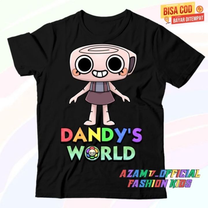 🐶🐶 เสื้อยืดเด็ก Dandys World พร้อมชื่อฟรี/เสื้อยืดสําหรับเด็กโลกของ Dandy 100-150 | Lazada.co.th