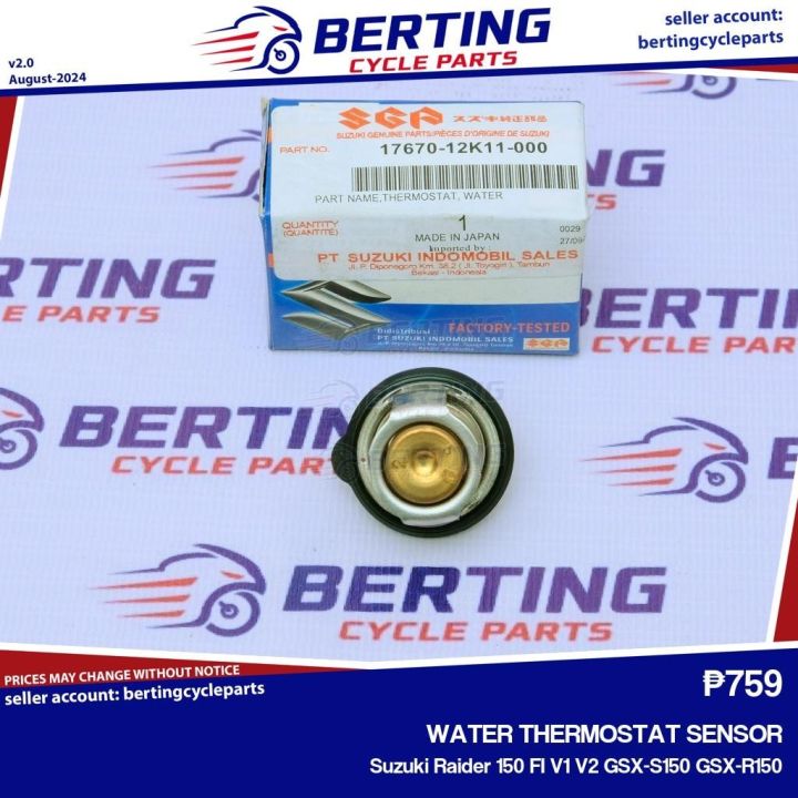 SGP WATER THERMOSTAT SENSOR Suzuki Raider 150 FI V1 V2 GSX-S150 GSX ...