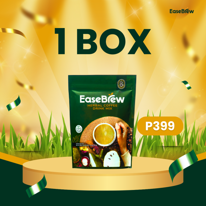 EaseBrew Herbal Coffee 10 Sachet Per Box (18grams) | Lazada PH