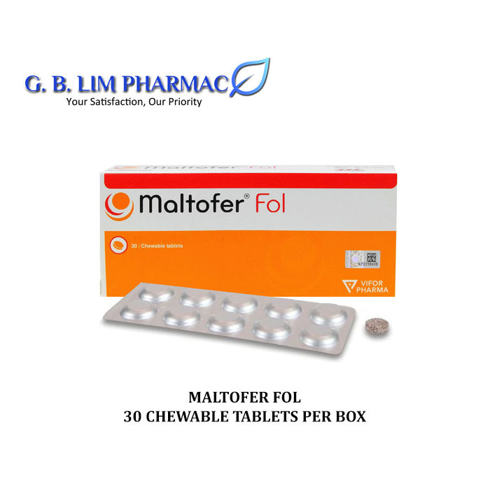 MALTOFER FOL CHEWABLE 30 TABLETS ONE BOX (EXP: 30-NOV-2025 ) | Lazada