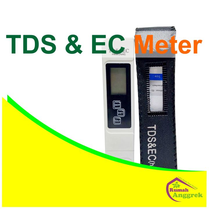 Alat Ukur TDS dan EC Meter pengukur nutrisi konduktivitas listrik dalam ...