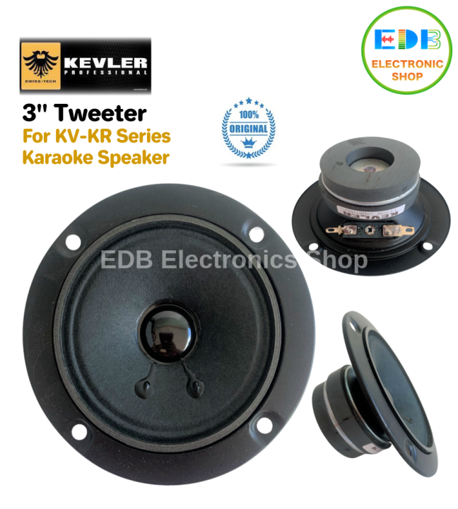 Original Kevler Tweeter 3" Tweeter for KV-KR Series Karaoke Speaker ...
