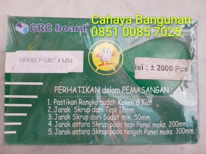 SKRUP SEKRUP BAUT RANGKA GRC KALSI BOARD FIBERFLAT 1 DUS 1DUS 2000 PCS ...