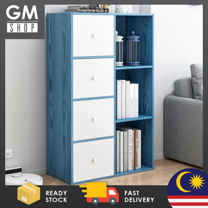 GMshop Multi Layer Living Room Simple Display Rack Modern Bookshelf ...