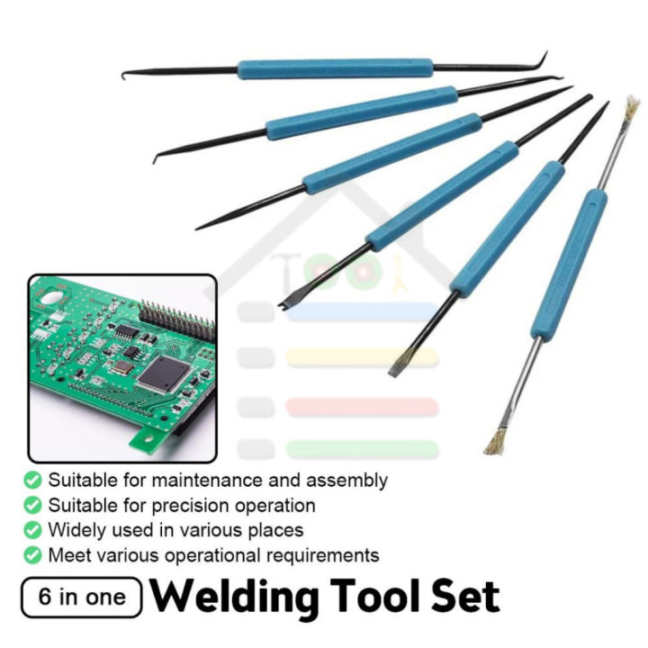 6 IN 1 SOLDER ASSIST TOOL UNTUK PCB DESOLDERING TOOL KIT | Lazada Indonesia