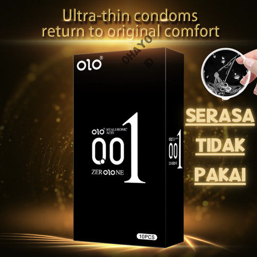 OLO 001 Condom Classic Ultra Thin Anatomic Long Lasting Dotted Hyaluronic Acid 10pcs/Box Kondom ...