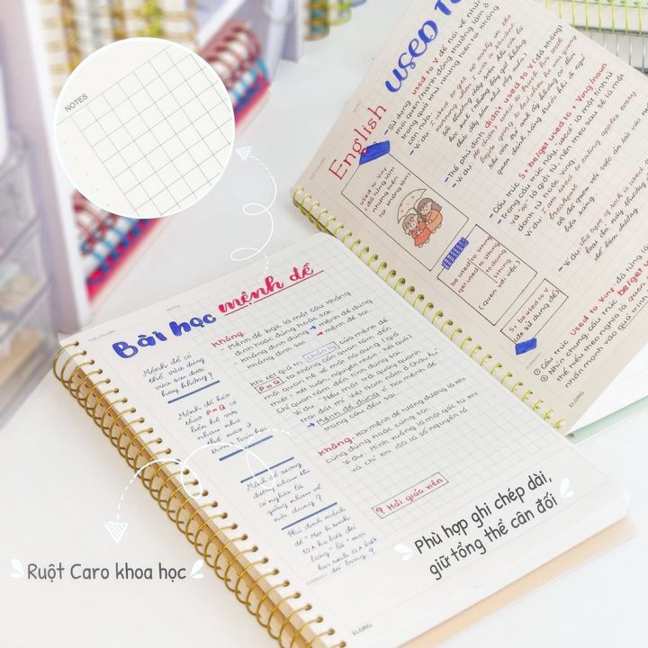 Sổ Cornell C-Notes Ghi bài Klong 120/200 trang ghi chú thông minh ...