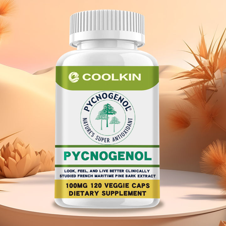 Coolkin Pycnogenol 100 mg - Premium Pine Bark Extract - French Maritime ...