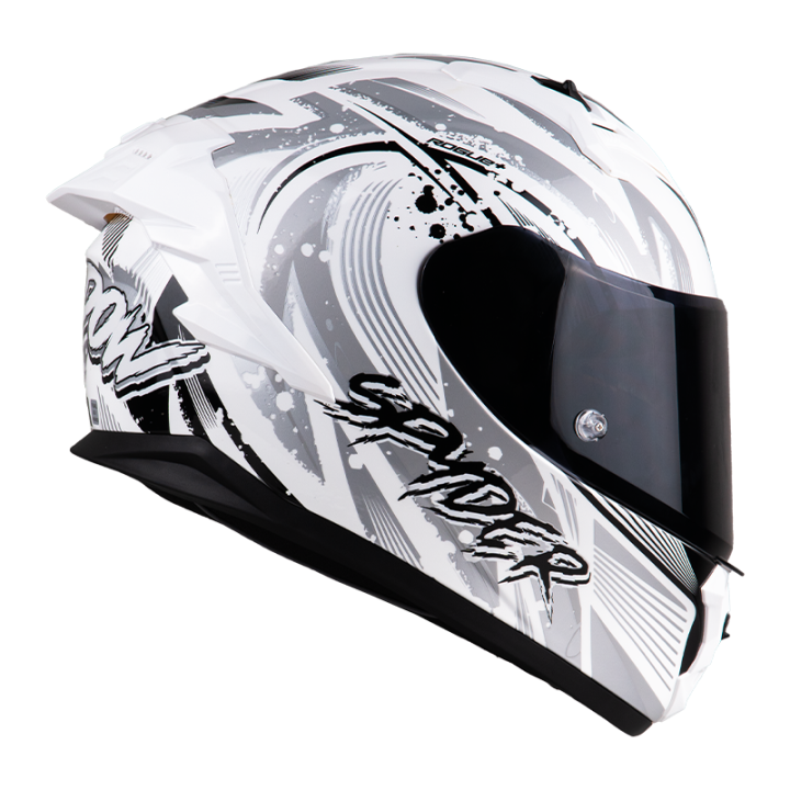 Spyder Rogue+ GD - SHADOW SA Full Face Dual Visor Helmet (FREE Clear ...