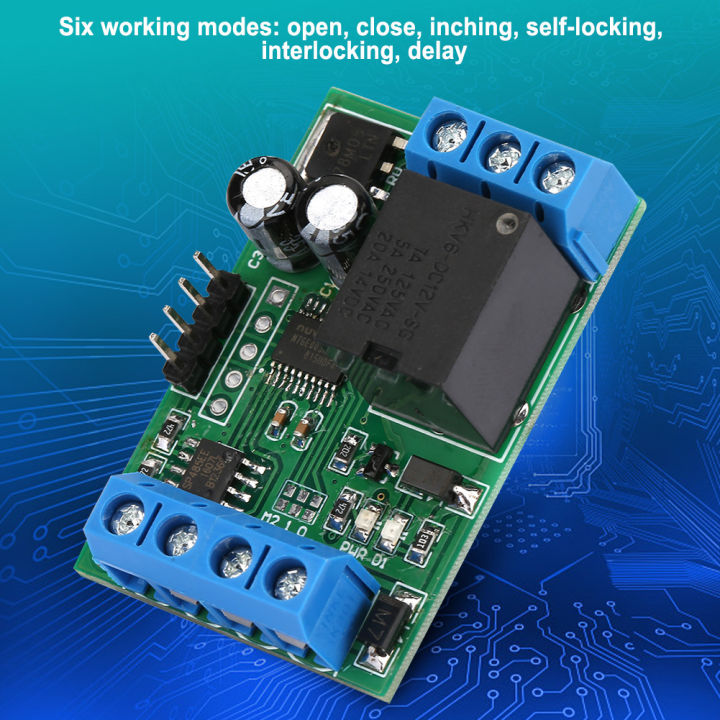 Camerina 12V 1 Channel RS485 MODBUS RTU Serial Port Multifunction Relay ...