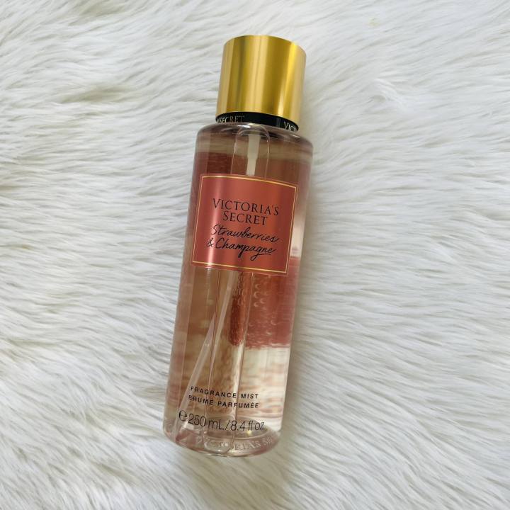 Victoria's Secret STRAWBERRIES AND CHAMPAGNE Fragrance Mist - 250mL ...