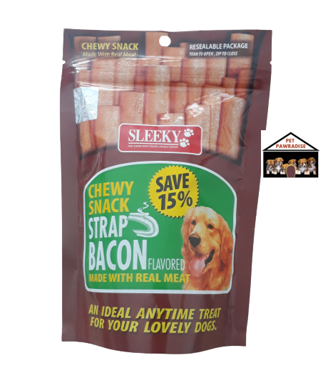 Sleeky Chewy Snack STRAP –Bacon Flavor 175g | Lazada PH