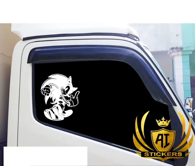 Sticker lorry sonic untuk tingkap tepi lorry brand oracal X 2 | Lazada