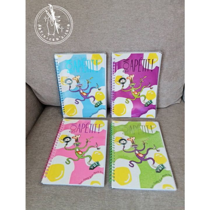 Cattleya Spiral Notebook 6"x8.5" Bon Apetit (AA-008) by 80s | Lazada PH