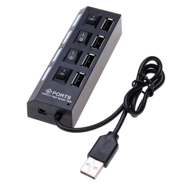 EAST GATE High Speed 4 Port USB 2.0 External Multi Expansion Hub with ON OFF Switch | Lazada PH