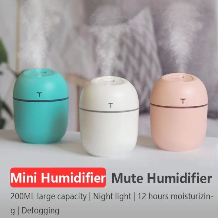 Lucky 250ml Portable Air Humidifier LED Light USB Ultrasonic Purifier ...