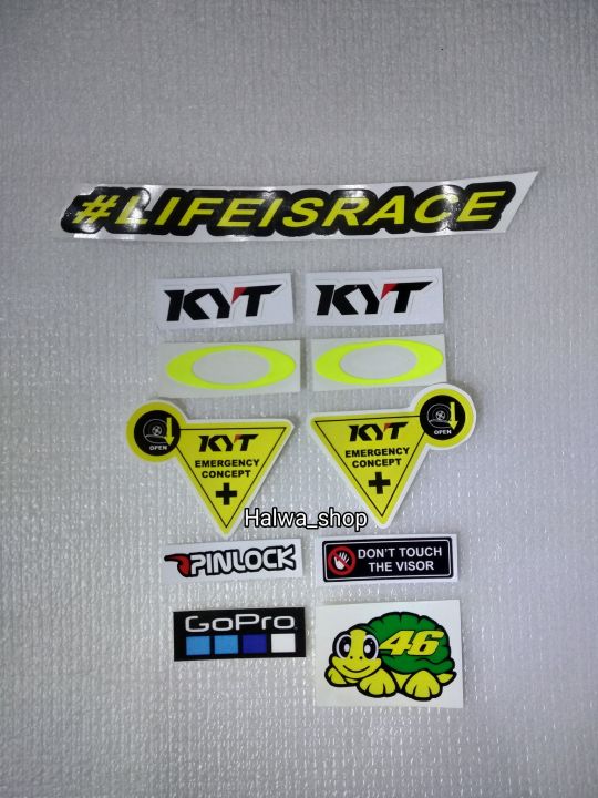 sticker kaca helm / stiker kaca helm / sticker visor helm KYT | Lazada ...