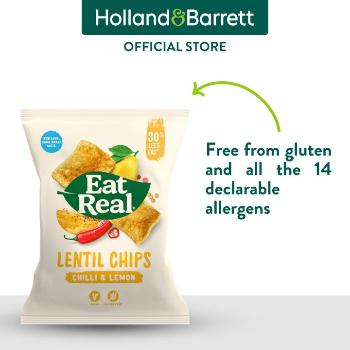Eat Real Chilli & Lemon Lentil Chips 40g | Lazada Singapore