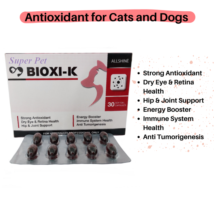Bioxi-K capsule for cats and dogs (30 capsules/box) / Antioxidant | Lazada