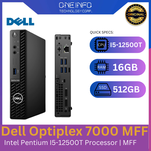 Intel Pentium I5-12500T Processor│Dell Optiplex 7000 MFF│16GB Memory ...