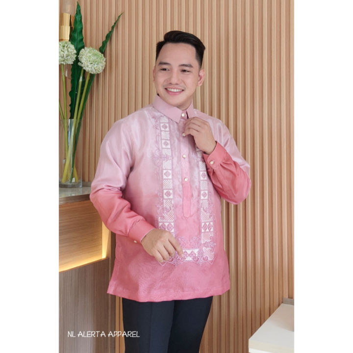 MODERN BARONG TAGALOG FOR MEN PINYA ORGANZA | Lazada PH