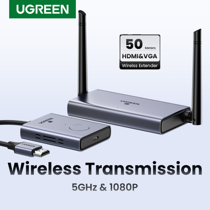 UGREEN เครื่องส่งสัญญาณไร้สาย HDMI 5G Wireless HDMI Extender with HDMI ...